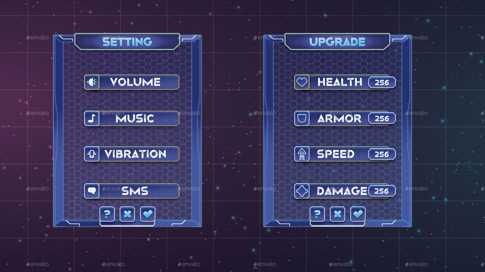 Sci-Fi-Game UI, Game Assets | GraphicRiver